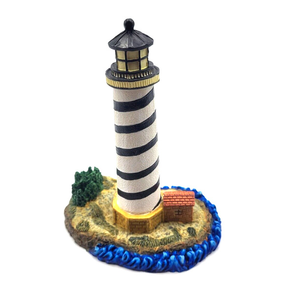 Unbranded | Accents | Vintage Resin Lighthouse Figurine With Bright ...